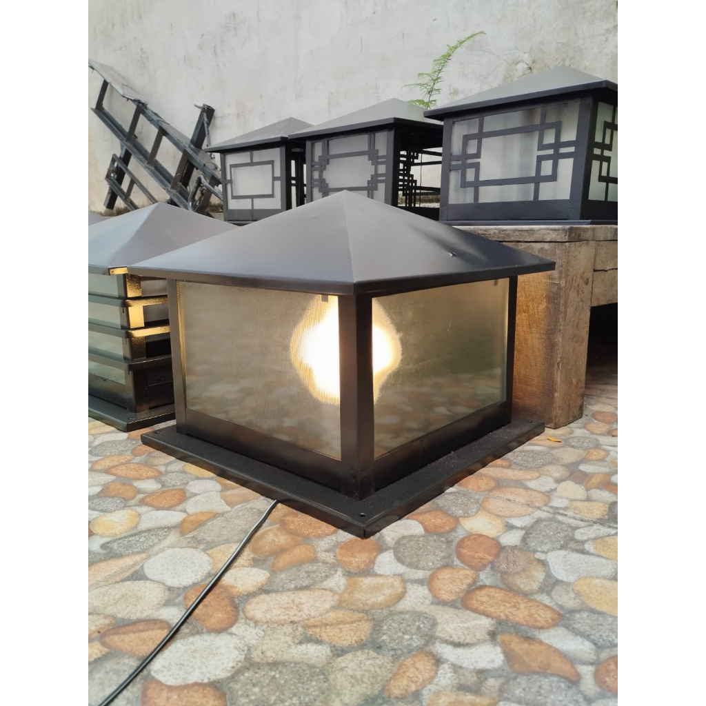 Jual Lampu Pagar Taman Outdoor 30cm Pibby series | Shopee Indonesia