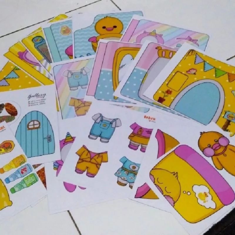 Jual Paper Duck Bebek Viral Mainan Kertas Edukatif Paper Doll Quite ...