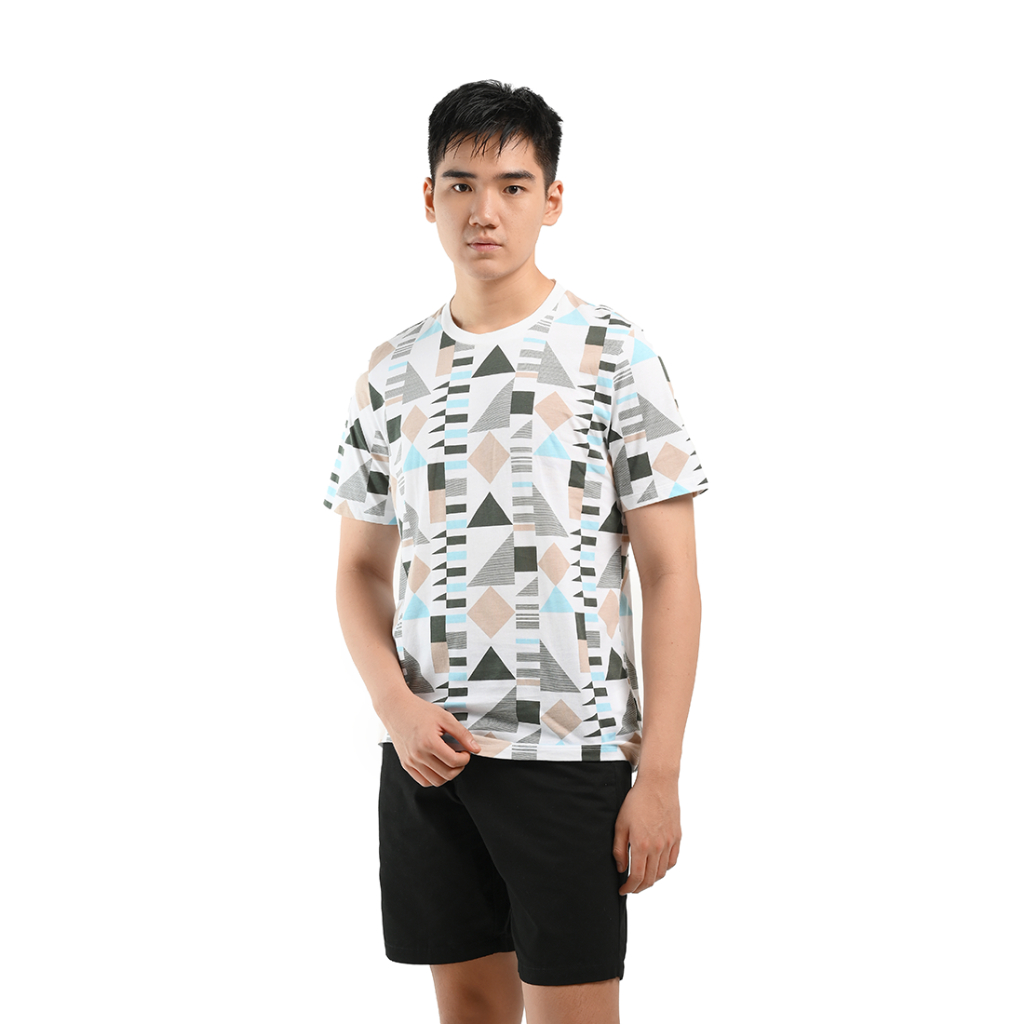 Jual MANZONE Kaos Lengan Pendek Pria CORA - WHITE | Shopee Indonesia