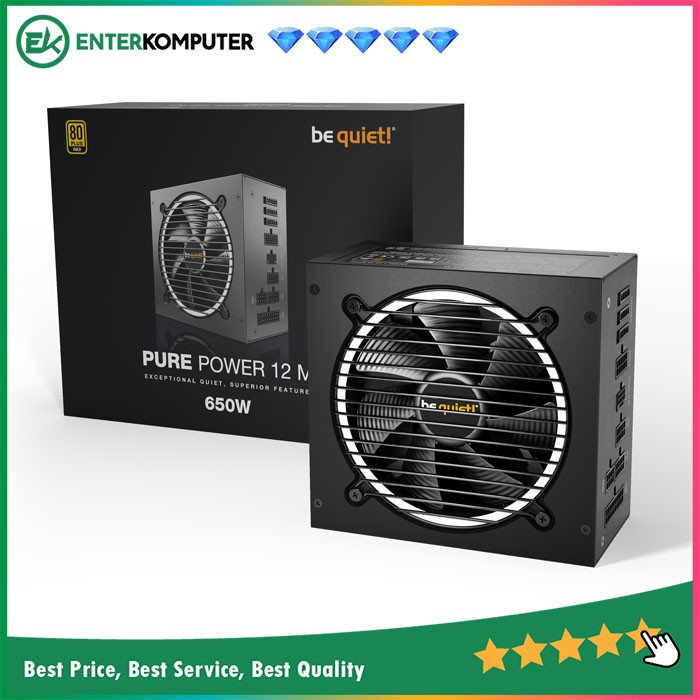 Jual be quiet! PURE POWER 12 M 650W - Fully Modular - PCIe 5.0 - 80 ...