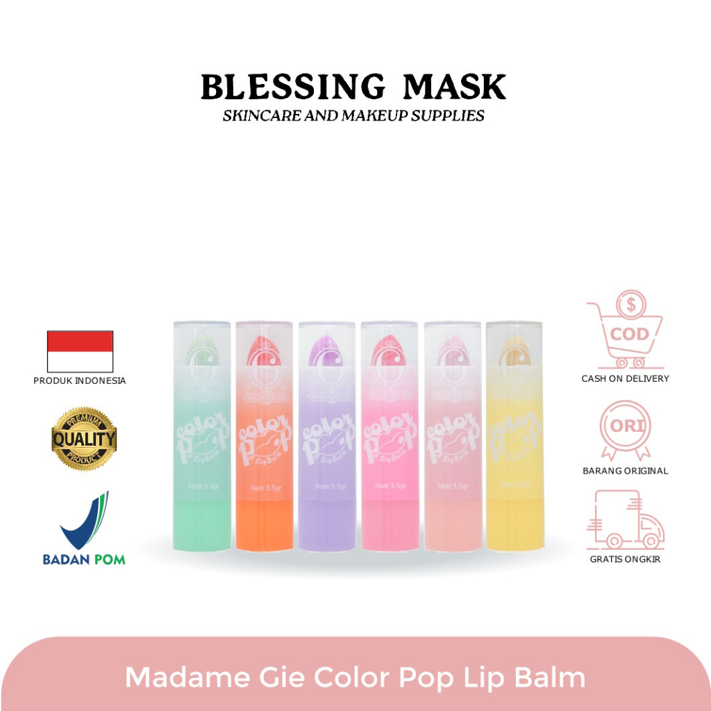 Jual - Madame Gie Color Pop Lip Balm | Shopee Indonesia
