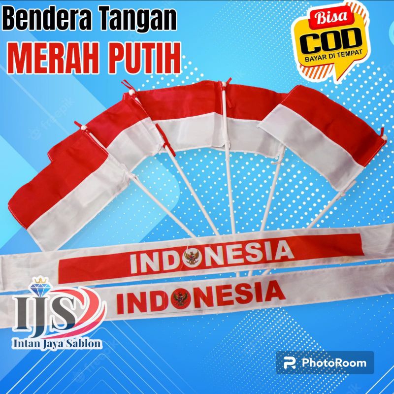 Jual BENDERA TANGAN MERAH PUTIH | Shopee Indonesia