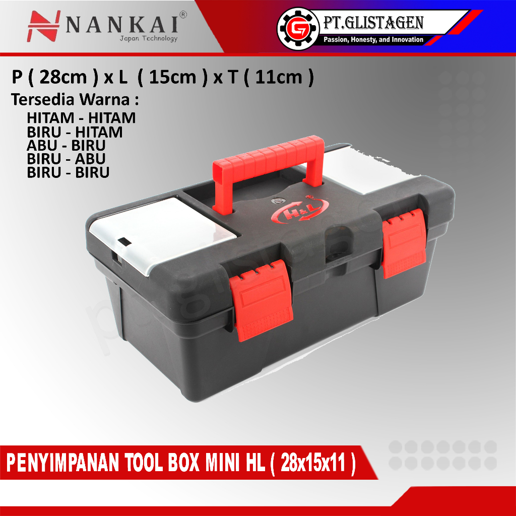 Jual HL Tool Box Mini 12" inch / Mini Tool Box HL 12"in / Toolbox Mini ...
