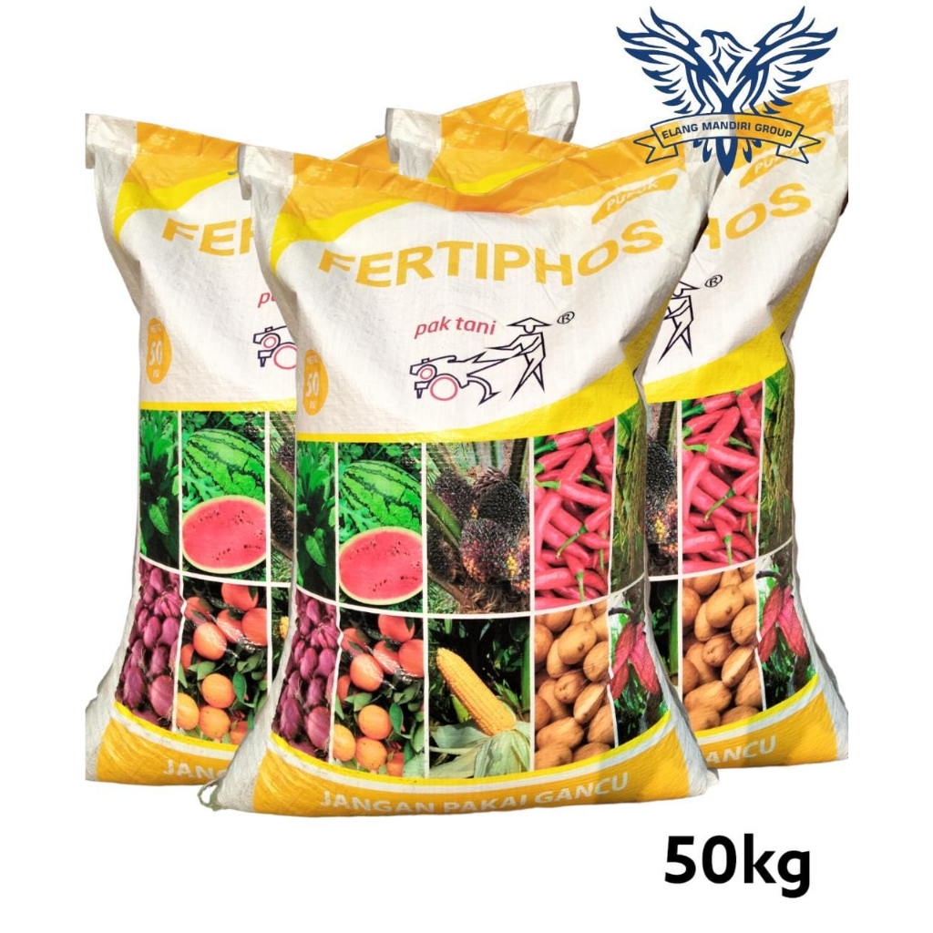 Jual Karungan Pupuk FERTIPHOS HITAM 50kg Kemasan Pabrik Phosphate (P2O5 ...