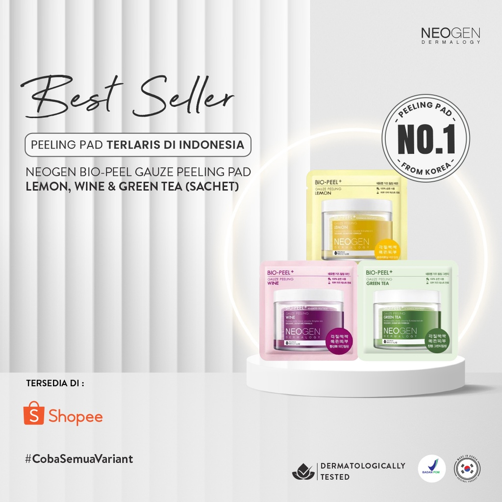 Jual Neogen Dermalogy Bio Peel Gauze Peeling Pad Sachet | Shopee Indonesia
