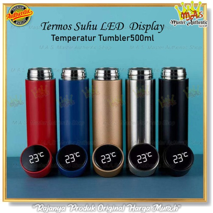 Jual Termos LED Display Temperatur Suhu Botol Vacuum Tumbler Termometer ...