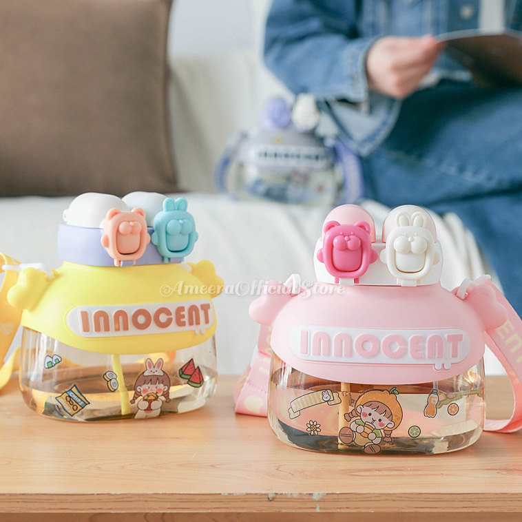 Jual Botol Minum Premium Anak Desain Lucu2 1200ML 2Cara Minum 174-4 ...