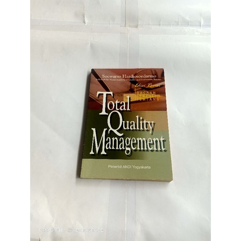 Jual BUKU TOTAL QUALITY MANAGEMENT SOEWARSO | Shopee Indonesia