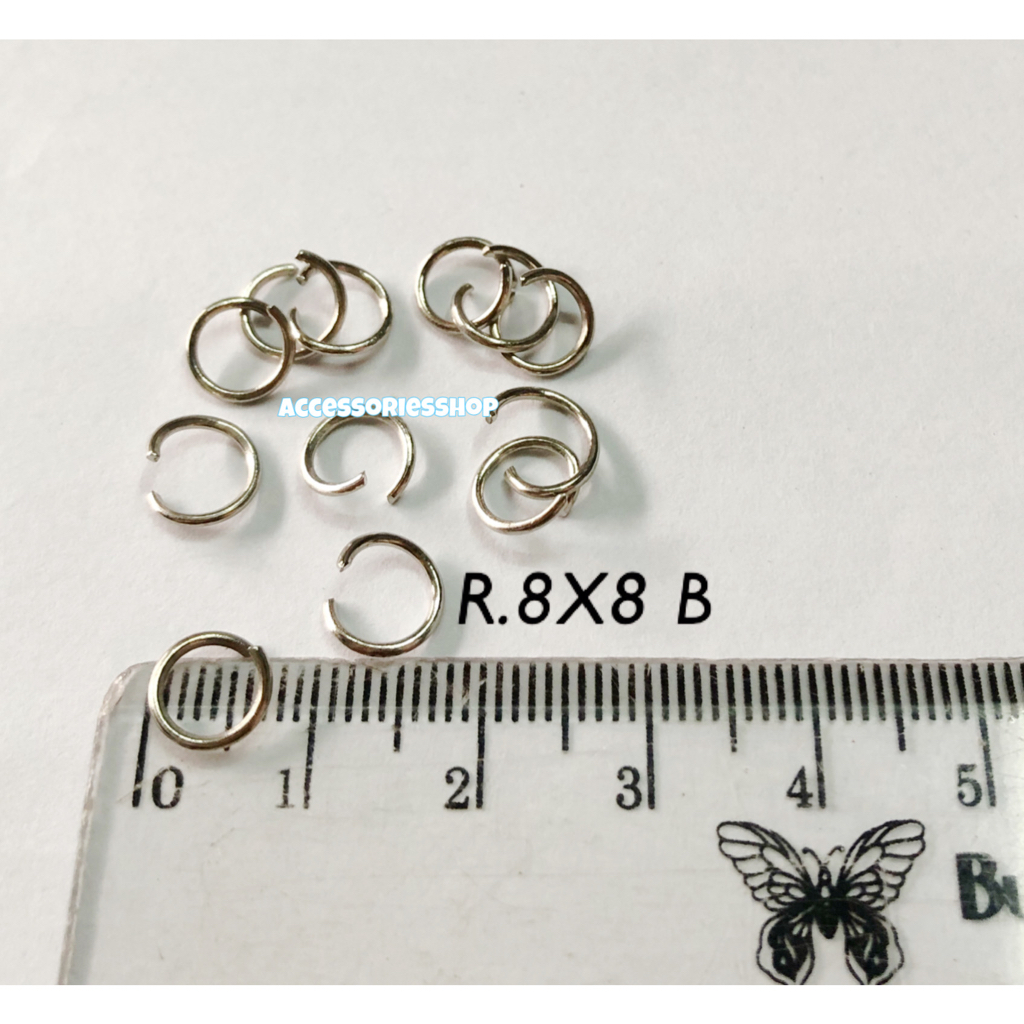 Jual Ring bulat/ring O ukuran 4mm,5mm & 8mm nikel bahan craft diy ...