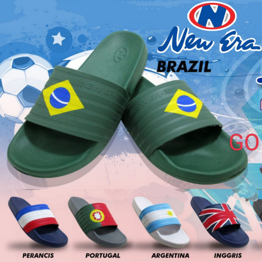 Jual sogo NEW ERA MB 1113 BOLA Sandal Slop Sendal Karet Pria anti air ...