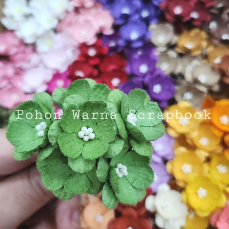 Jual Bunga Kertas Cherry Blossom / Bunga Scrapbook / Bunga Mahar ...
