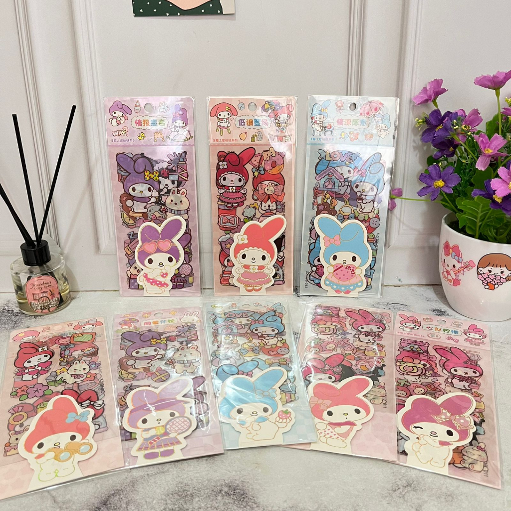 Jual Sticker SANRIO mini Super Murah Lucu SZ-106 isi 3 lembar Favorit ...
