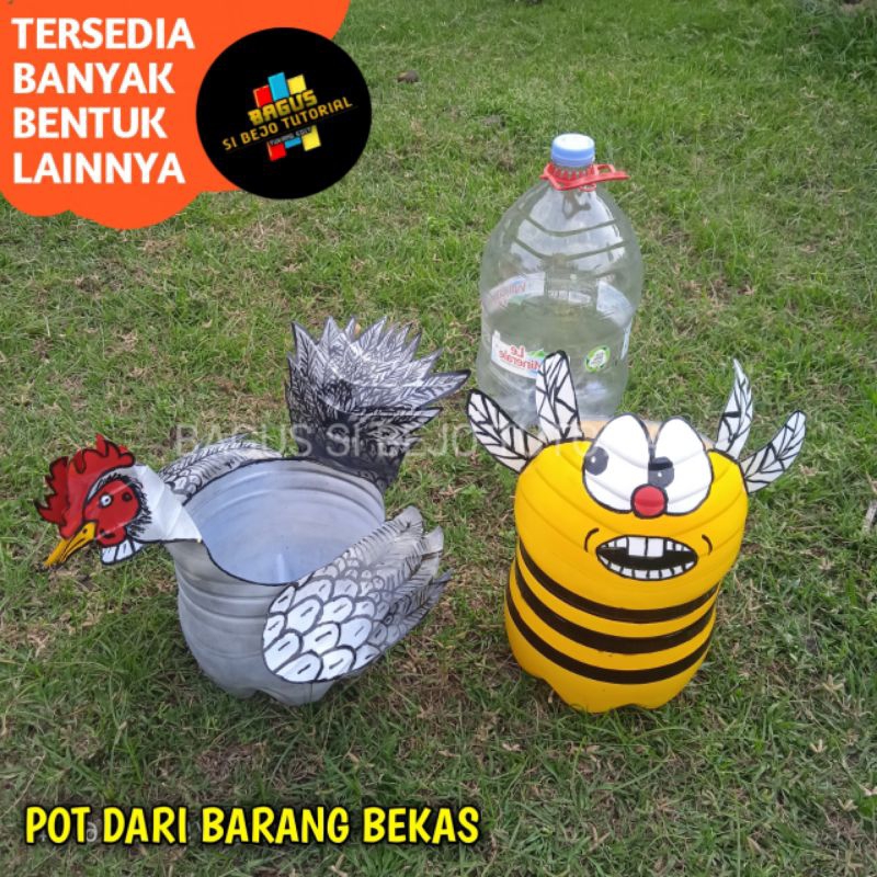 Jual POT GALON LE MINERAL BENTUK AYAM KERAJINAN TANGAN DARI BARANG ...