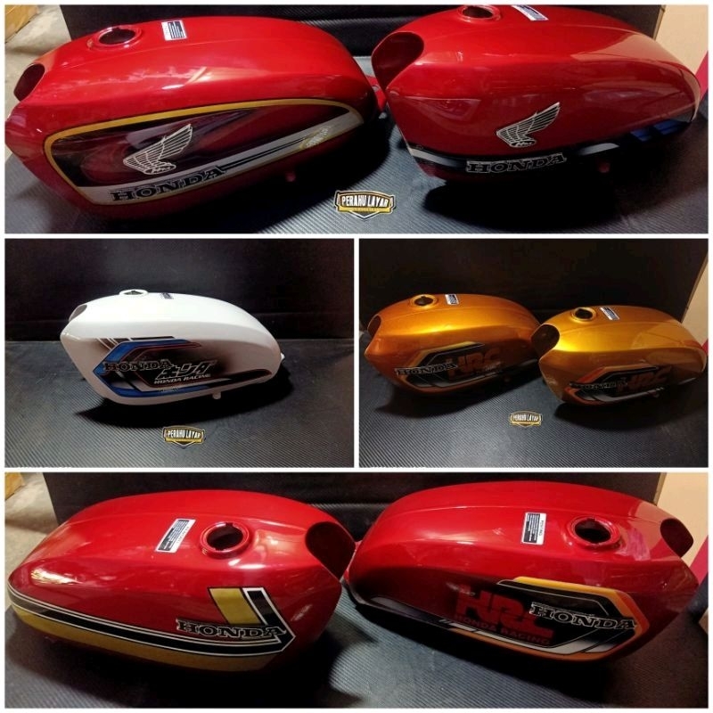 Jual Tangki CB 100 CB 125 motif bahan Galvanis Tebal variasi warna ...