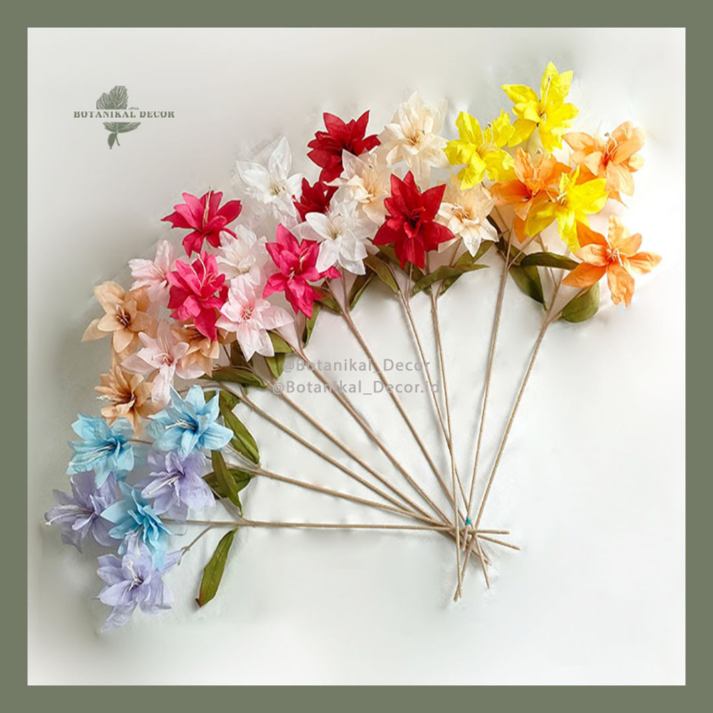 Jual Artificial Lily London Heart Bunga Plastik Dekorasi Wedding Bunga ...
