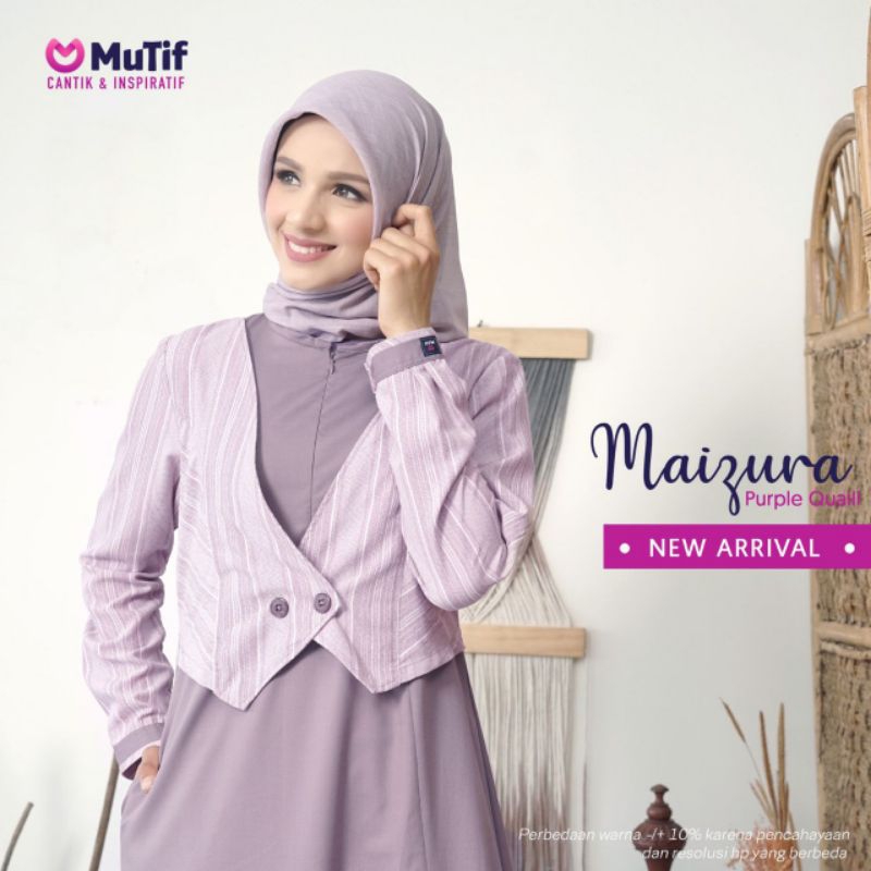 Jual Gamis Mutif Maizura Purple | Shopee Indonesia