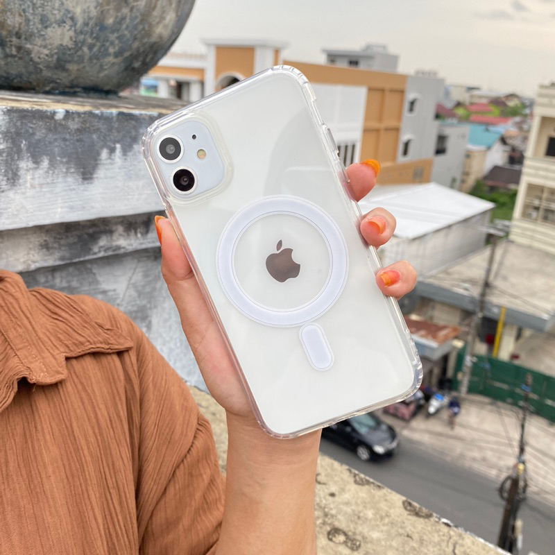 Jual Clear Case Magsafe Full Cover Akrilik IPHONE X XS XR 11 12 13 14 14+ PRO MAX PLUS 15 15Pro ...