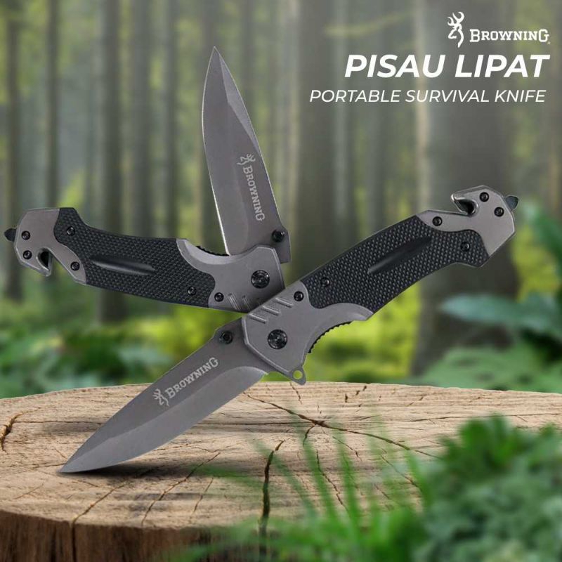 Jual Knifezer Pisau Lipat Outdoor Portable Knife Survival Tool - 440C ...
