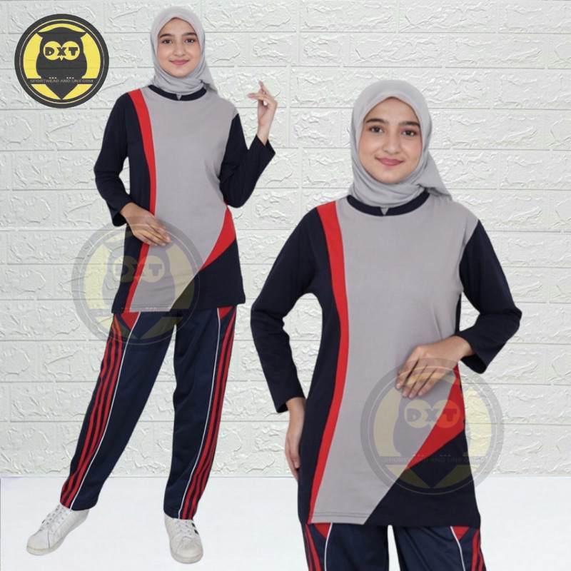 Jual Baju Senam Wanita Muslimah / Stelan Training Wanita Muslim / Baju ...