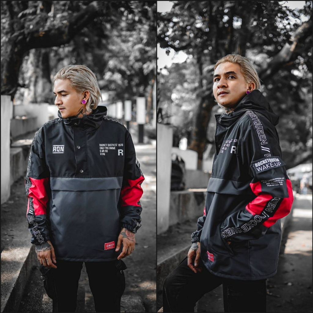 Jual Jaket Parasut Pria - Jaket Cagoule Original Genious Waterproof ...