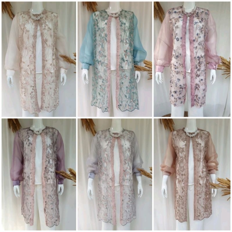 Jual RUKA Outer Organza Mewah Premium Ethnic Outer Etnik Outer Tille ...