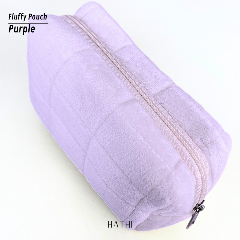 Jual Fluffy Pouch // Pouch Serbaguna // Makeup Pouch // Tempat Pensil ...