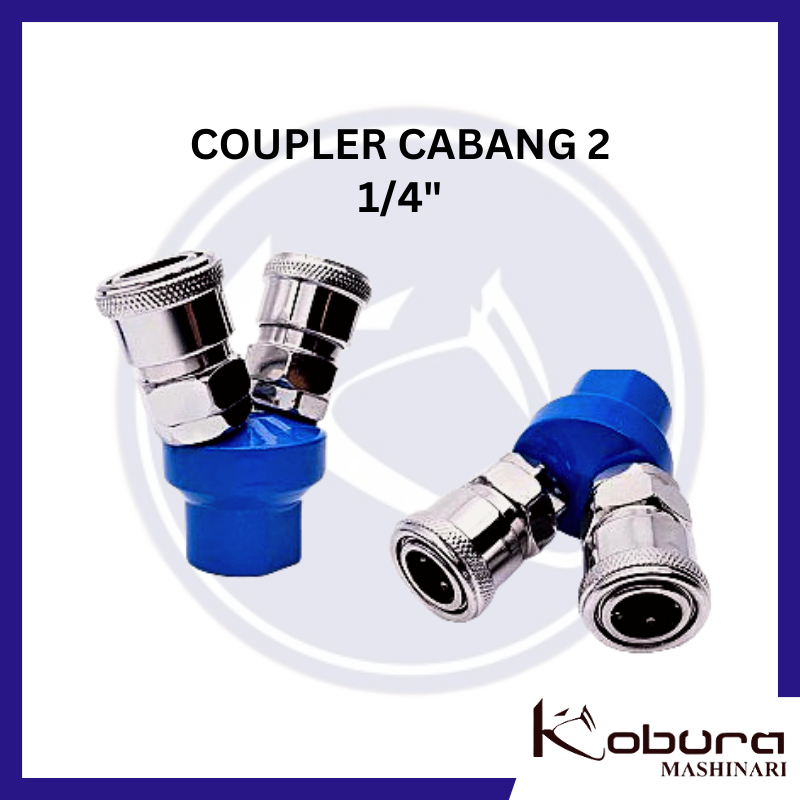 Jual Quick Coupler Cabang 2 Coupler Connector 2 Way Kopler Sambungan ...