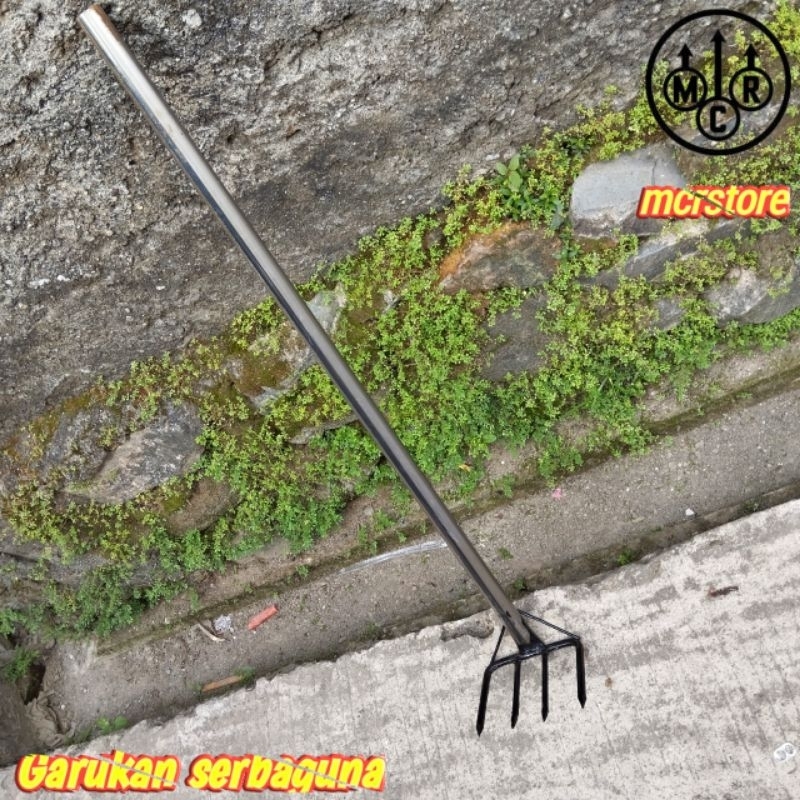 Jual Garukan panjang 90 cm / garukan sampah gagang pipa besi / garukan ...