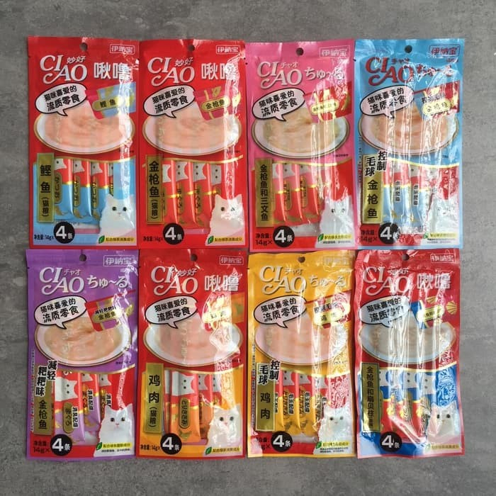 Jual CIAO Ciao ChuRu 56 gr isi 4pcs creamy cemilan Kucing 56 gr ...