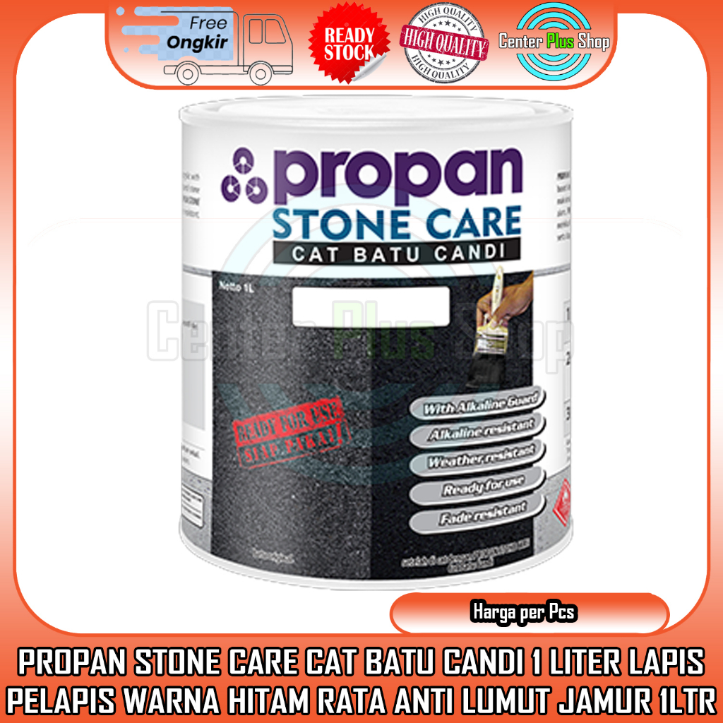 Jual PROPAN STONE CARE CAT BATU CANDI 1 LITER HITAM ANTI LUMUT JAMUR ...