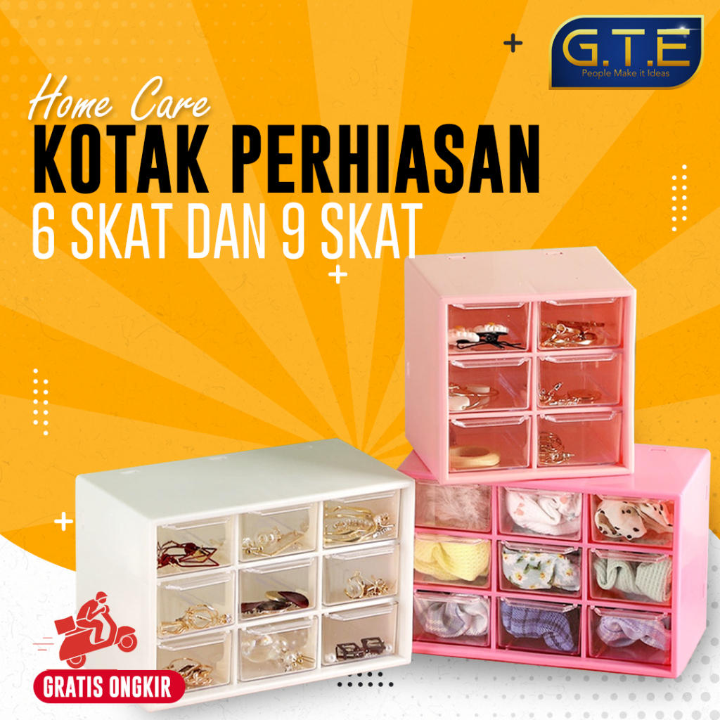 Jual GTE | KOTAK LACI MINI SERBAGUNA | JIUGONGGE STORAGE BOX | KOTAK ...