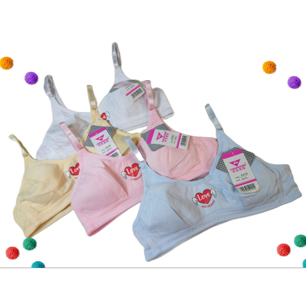 Jual BH Fashion Remaja / Bra Pelajar Murah / BH Busa Tipis Tanpa Kawat ...