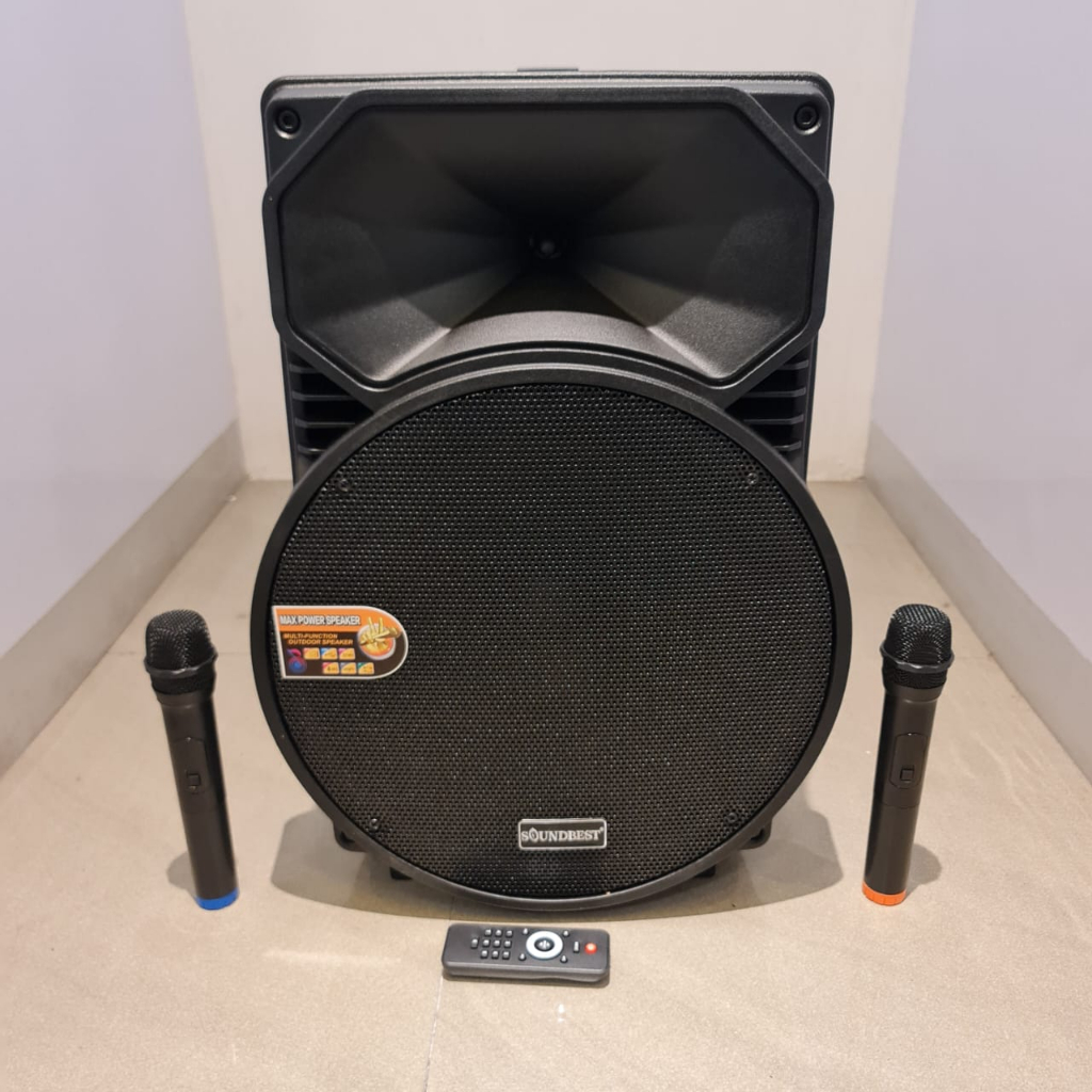 Jual Speaker Portable Wireless TARGA 15 M Aktif 15 Inch Bluetooth Usb ...