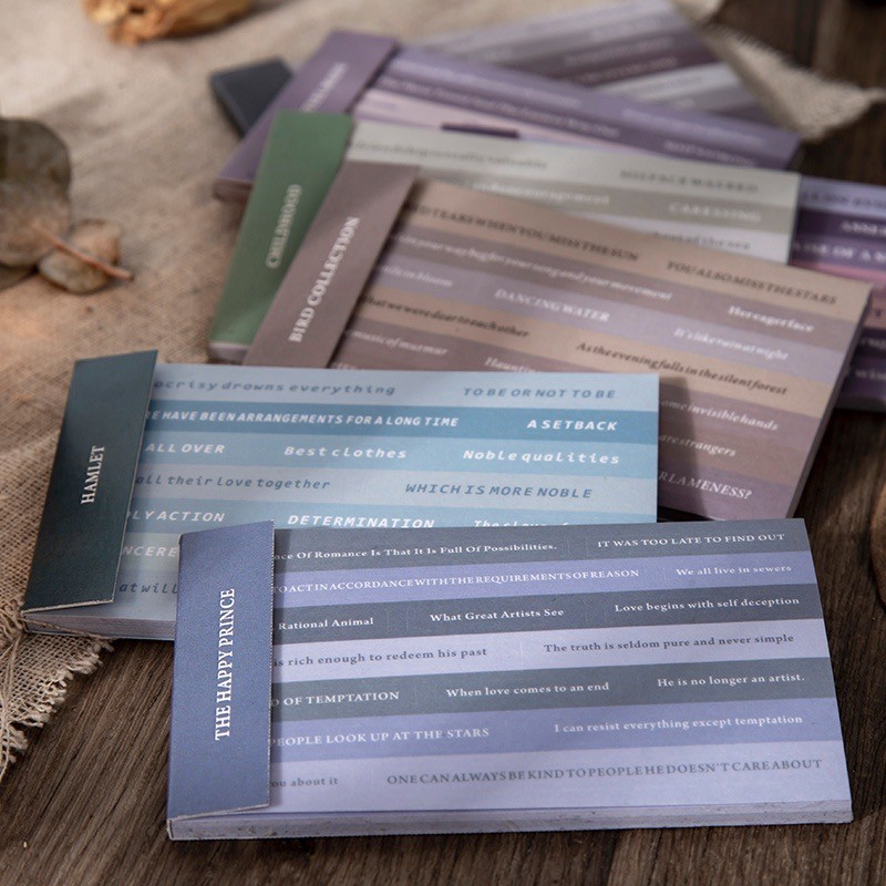 Jual 20 Lembar Buku Sticker Quotes Stiker Pack Words Scrapbook Deco ...