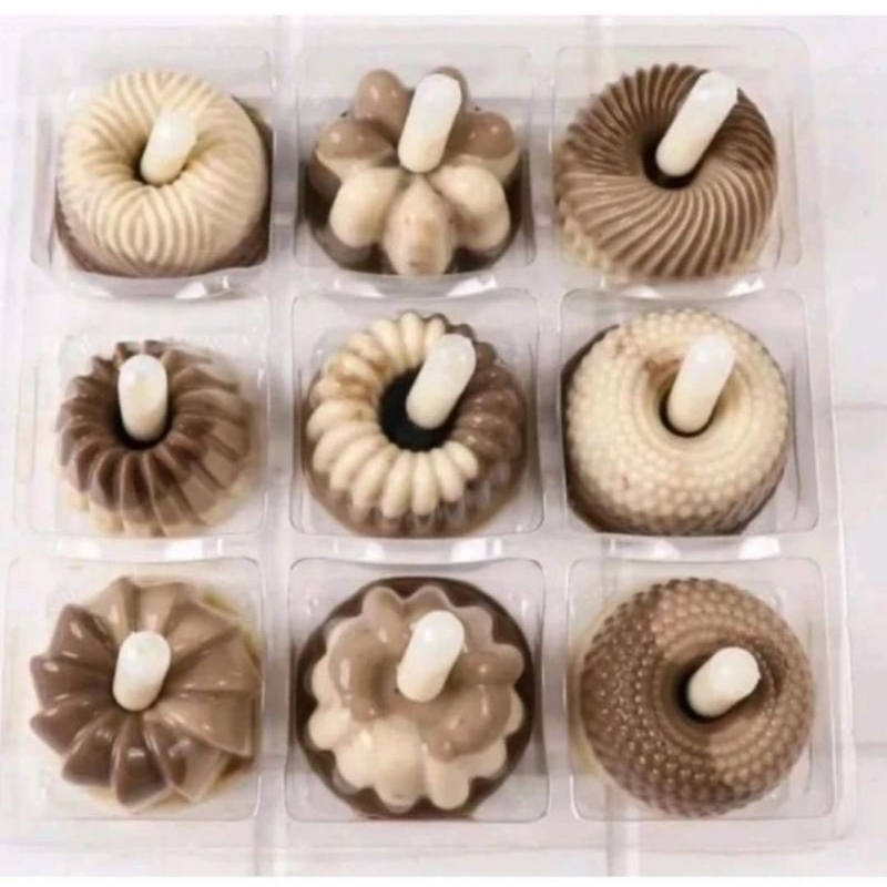 Jual Tatakan Puding Mini 9 Sekat Mika Alas Puding Mini | Shopee Indonesia