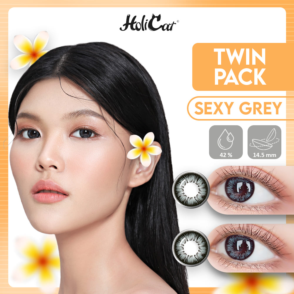 Jual Geolica Holicat Softlens Sexy Grey Twin Pack | Shopee Indonesia