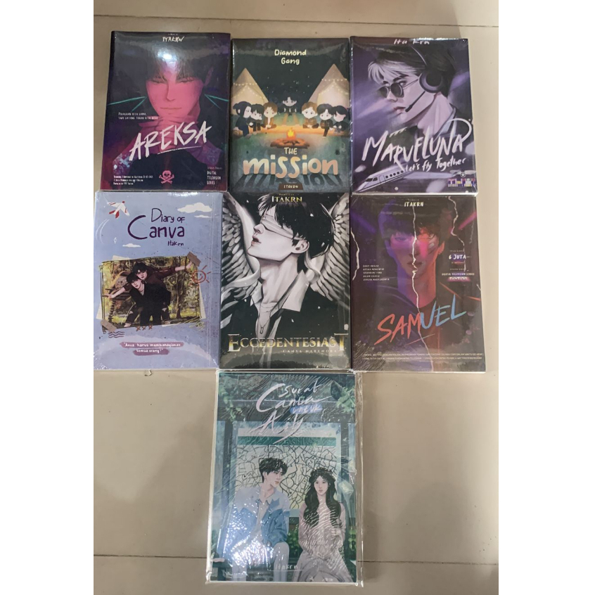Jual Paket 7 Novel - Eccedentesiast - Samuel - Areksa - Diary Of Canva ...