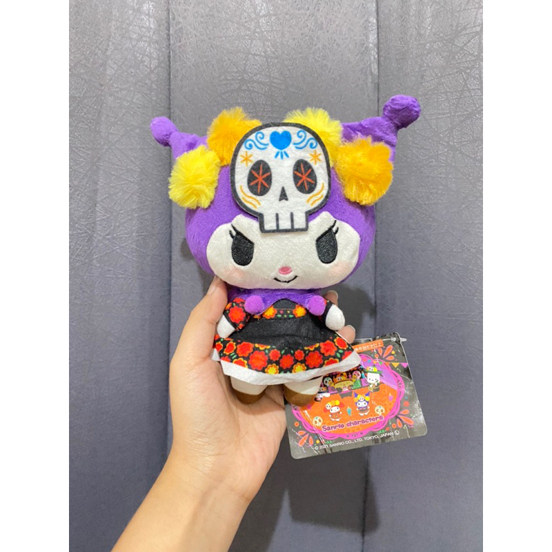 Jual Boneka Karakter Kuromi Skull Size 18cm Original / Boneka Kuromi ...
