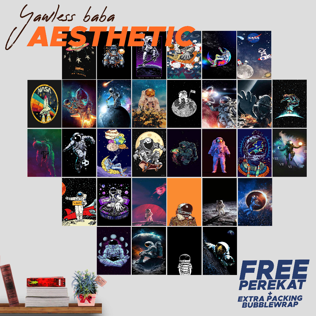 Jual POSTER DINDING AESTHETIC ASTRONOT / Poster Dinding / Poster ...