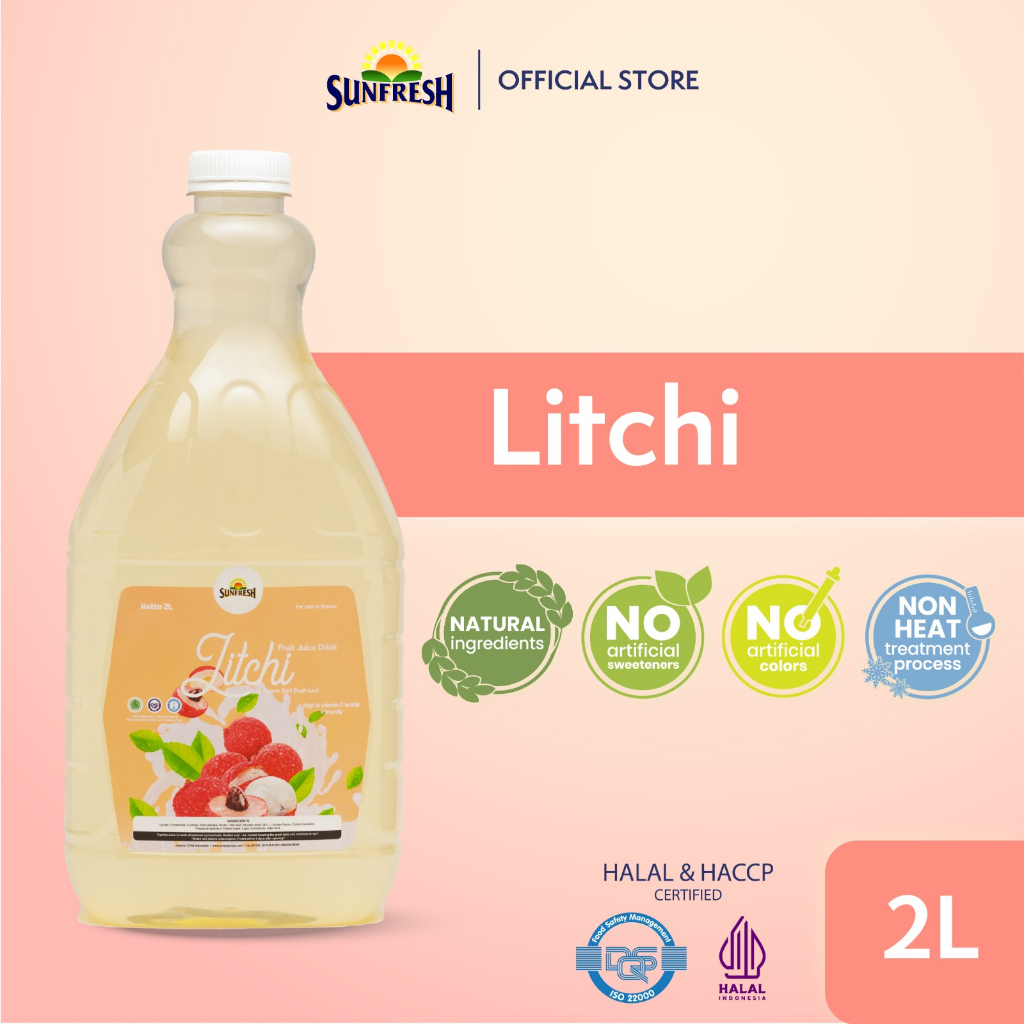 Jual Sunfresh Daily Litchi Juice 2 Liter Mengandung Vitamin C - Jus ...