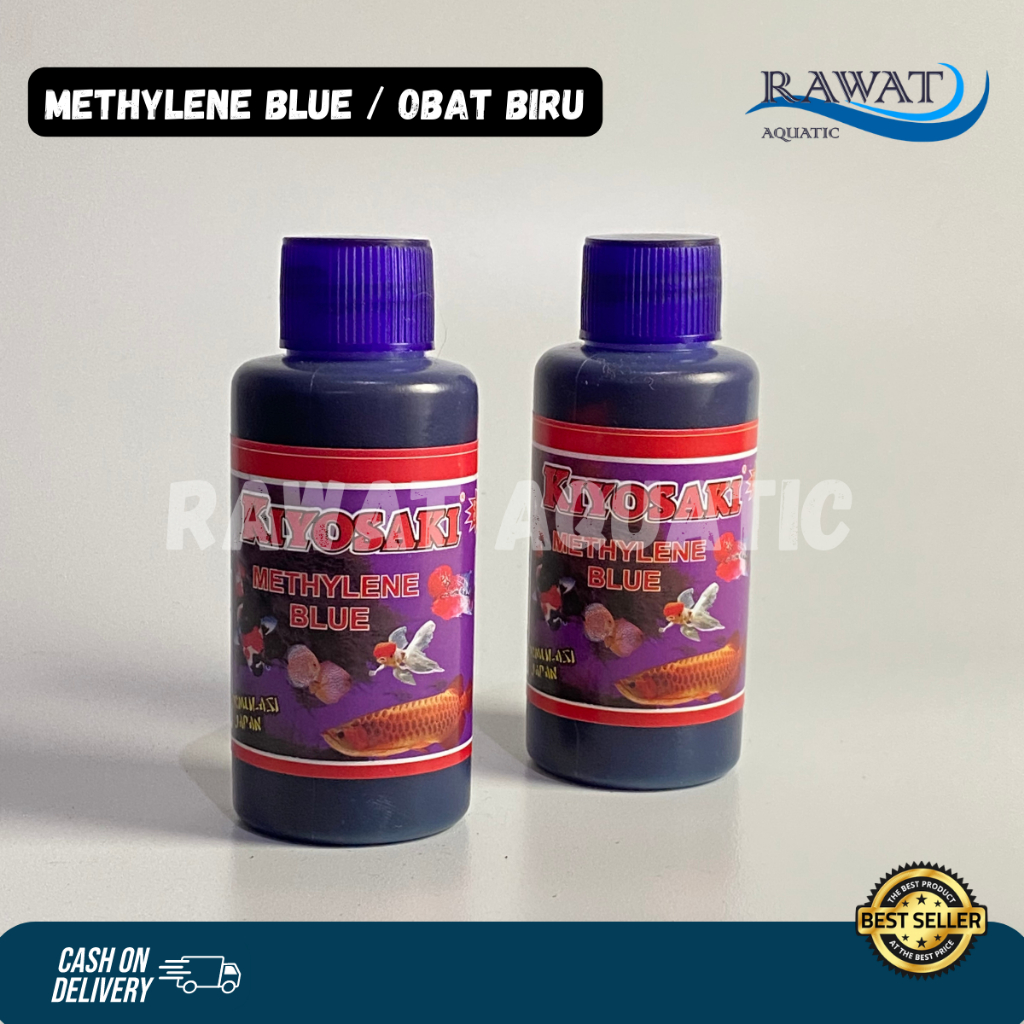 Jual Methylene Blue Oba Biru Ikan Hias Aquarium Aquascape 100ml Obat White Spot Ikan Hias ...