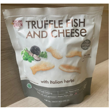Jual MUNCHING QUEEN - TRUFFLE FISH AND CHEESE WITH ITALIAN HERBS 70GR ...