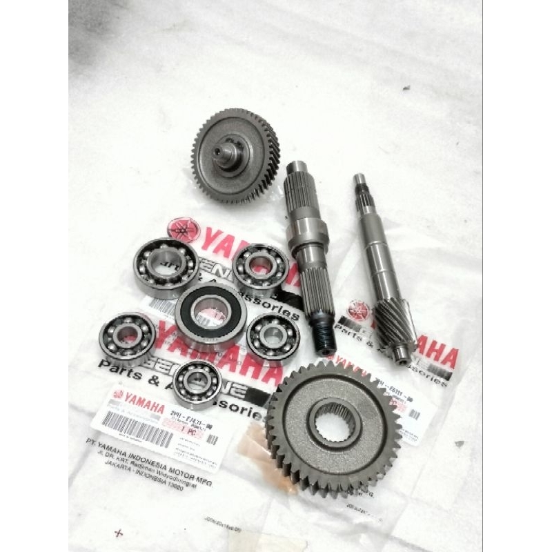 Jual Gigi rasio gardan set 2PH plus bearing komplit yamaha Mio M3 Mio z ...