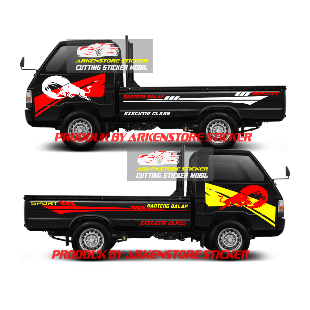 Jual STICKER MOBIL L300 CUTTING STICKER STIKER MOBIL MITSUBISHI PICKUP ...
