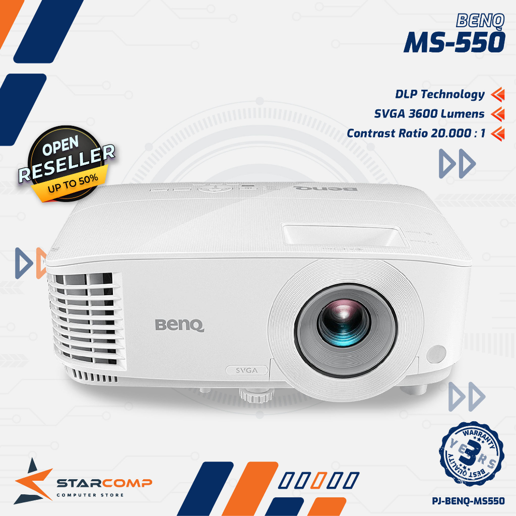 Jual Projector BenQ MS-550 BenQ Proyektor MS550 SVGA 3600 Lumens ...