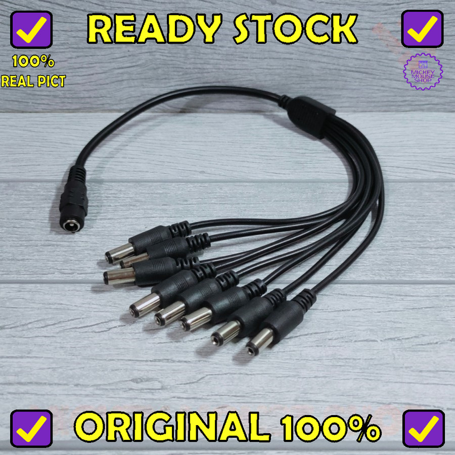 Jual Kabel Cabang Adaptor Efek Gitar Daisy Chain 8 Way | Shopee Indonesia