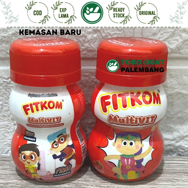 Jual FITKOM TABLET HISAP MULTIVITAMIN ANAK ISI 21 PERMEN HISAP FIT KOM ...