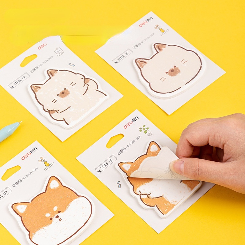 Jual Stick Note Lucu Motif Animal Deli 21534 / Kertas Memo Sticky Note ...