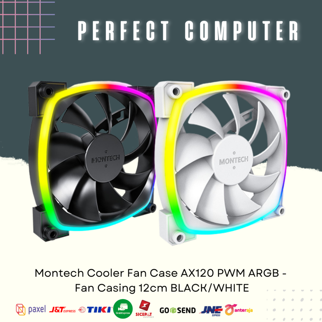 Jual Montech Cooler Fan Case AX120 PWM ARGB - Fan Casing 12cm | Shopee ...