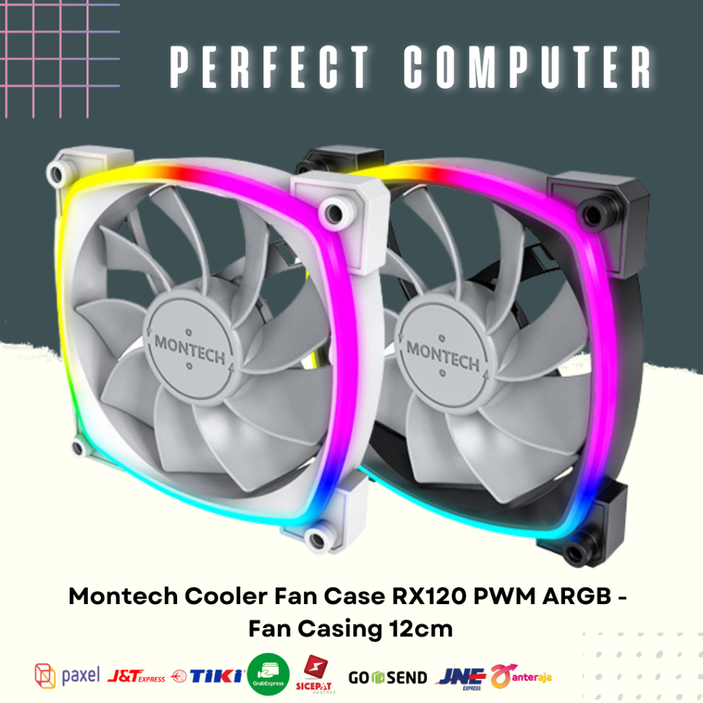 Jual Montech Cooler Fan Case RX120 PWM ARGB - Fan Casing 12cm | Shopee ...